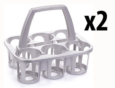 Plastic Milk Bottle Pint Carrier Crate Holder Milkshake Cups Glasses ...