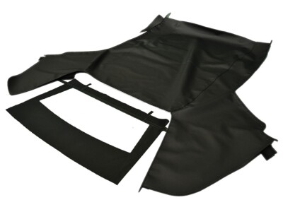 Fits: Ford Mustang 1983-90 Convertible Top & Window Black Pinpoint ...