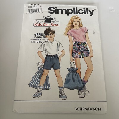 SIMPLICITY PATTERN 7930 SHORTS BOYS GIRLS SIZES SM MD LRG XLRG UNCUT | eBay