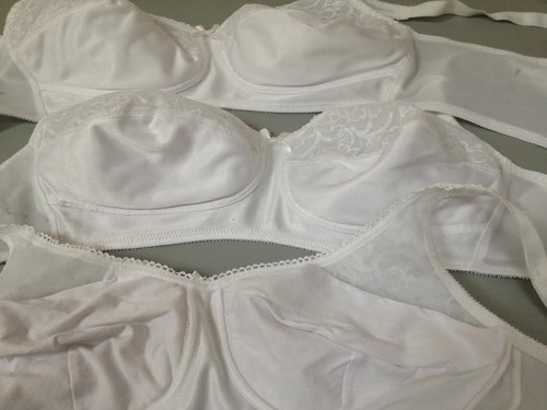 1470 Full Coverage Comfort fiberfill Lined 42B White Lace Airway Bra ...