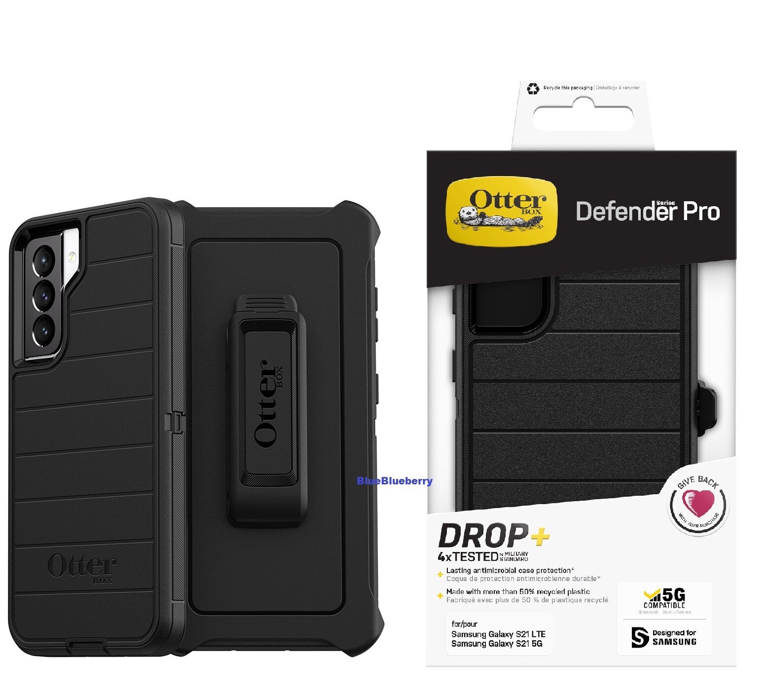Otterbox Defender Pro Series Case + Holster for Samsung Galaxy S21 5G ...