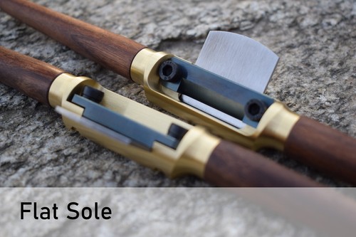 Handmade Brass Spokeshave - Flat Sole - O1 Tool Steel Blade - Made in ...