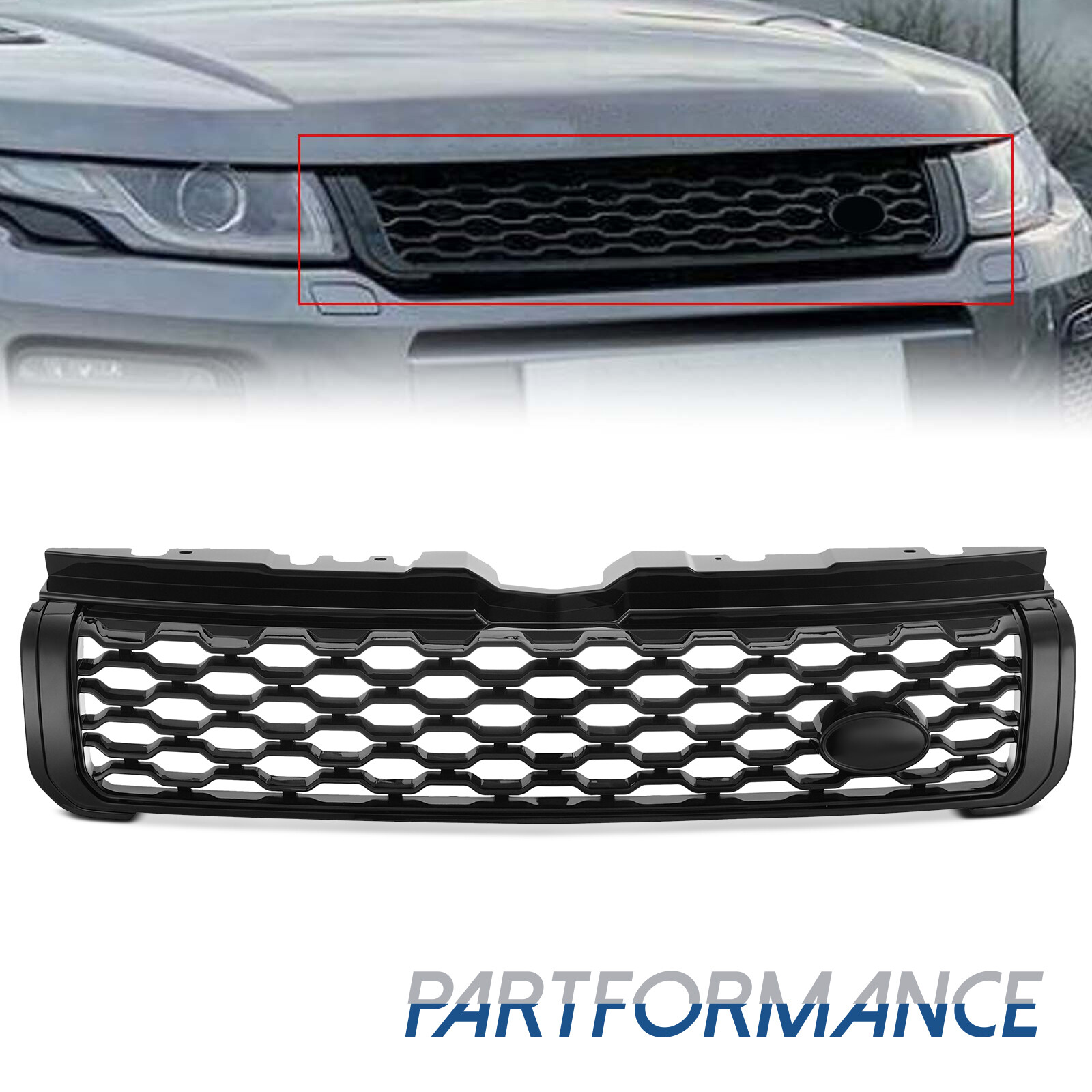 For Range Rover Evoque 2012-2019 Front Bumper Grille Dynamic Grill Trim ...