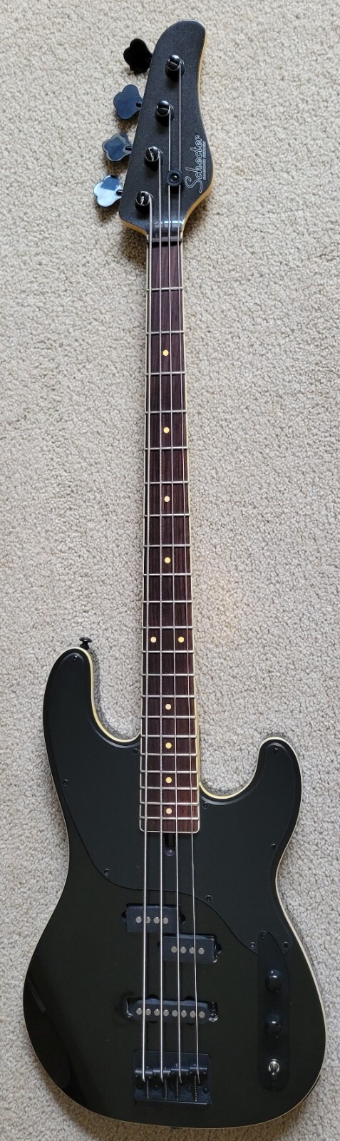 Schecter Michael Anthony Signature Bass Electric Guitar, Carbon Grey ...