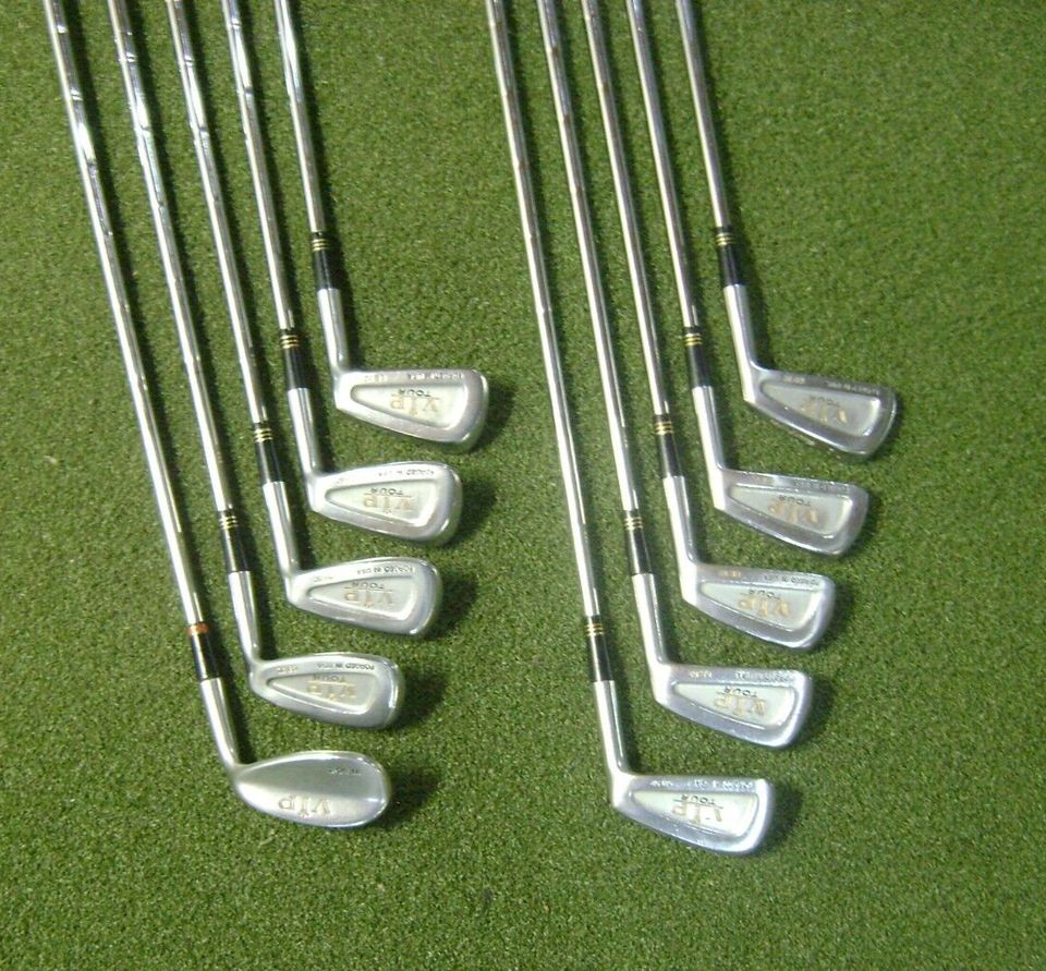 MacGregor VIP Tour Irons 2 thru 9 +P (CB92) + S (TF90-2), RH, Stiff, VG ...