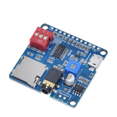 5W Voice Playback Module MP3 Player I/O Trigger UART Control SD/TF For ...