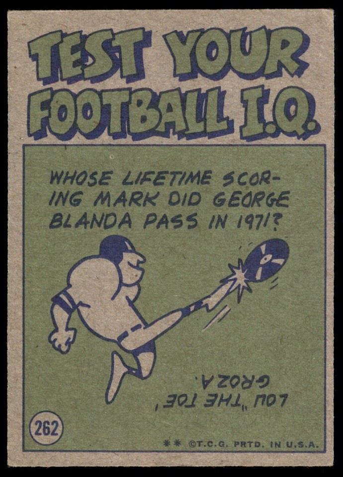 1972 Topps Ray May Baltimore Colts #262 | eBay