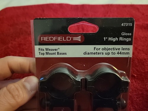 Factory Redfield 1" High Scope Rings Gloss Black Gun Part NOS #47315 | eBay