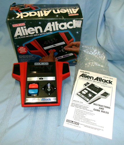 1981 COLECO ALIEN ATTACK HANDHELD ELECTRONIC ARCADE GAME #2370 IN BOX ...