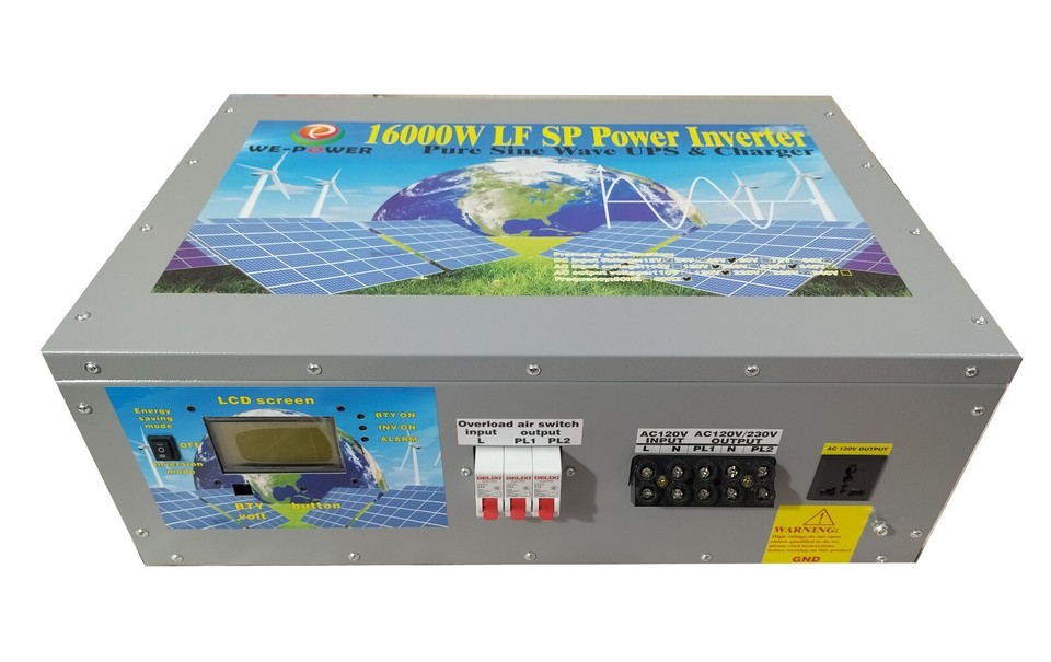 16000W SP Pure Sine Wave Solar Power Inverter 48VDC/110V,220VAC LCD/UPS ...