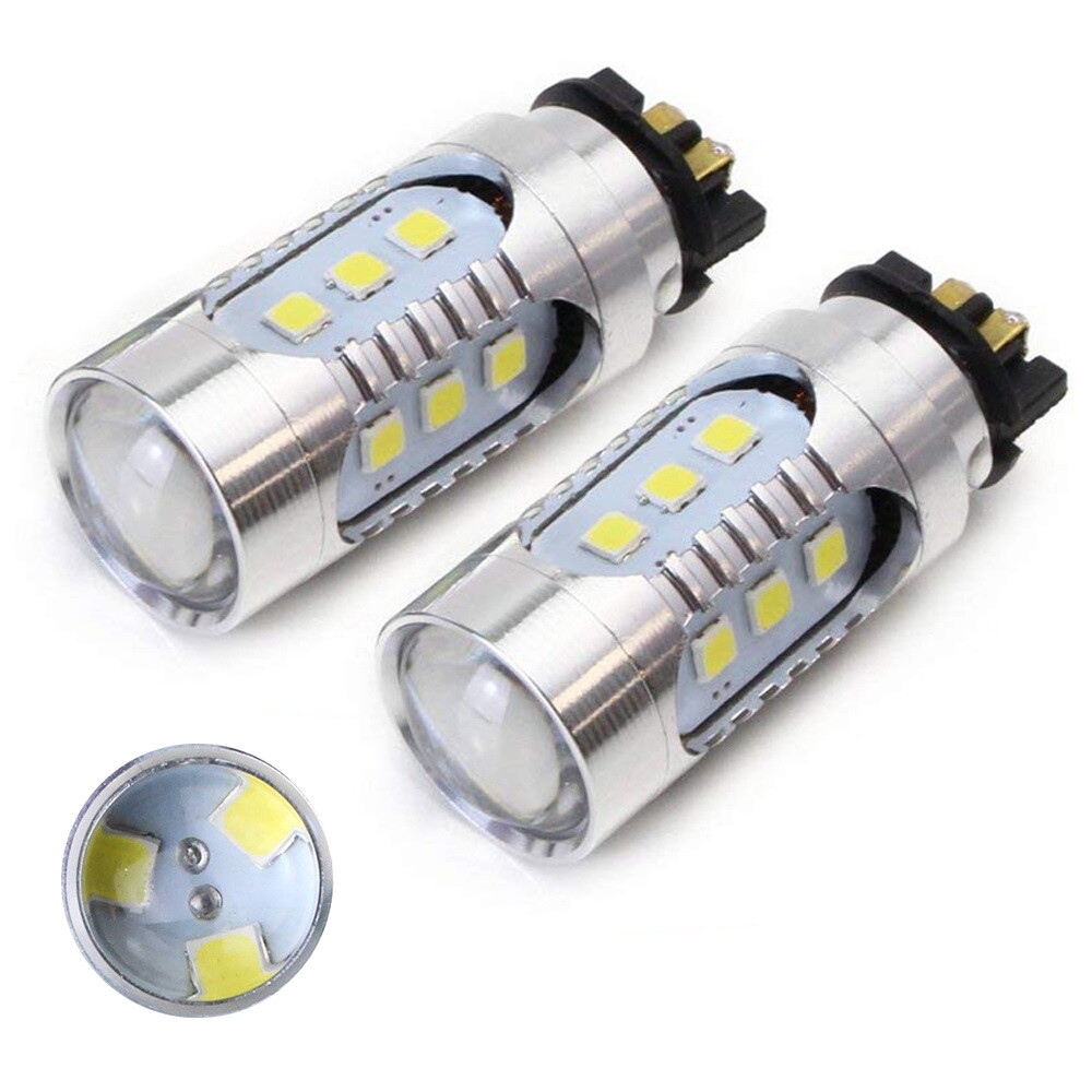 Xenon White Error Free PW24W LED Bulbs For BMW F30 3 Series DRL Daytime ...