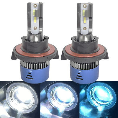 H13 10000K LED Kit Headlight Bulb Switchback 6K 8K 10K White Blue ...