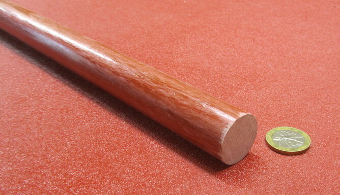 Fiberglass GPO3 Red Round Rods 1.0" Inch Diameter x 72 Inch Length, 1 ...