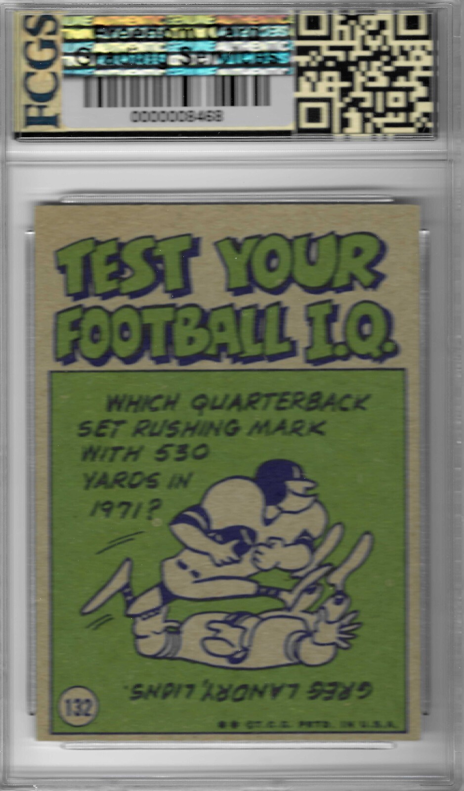 1972 Topps Bob Griese #132 Pro Action Graded FCGS 8.5 NM-MT+ | eBay