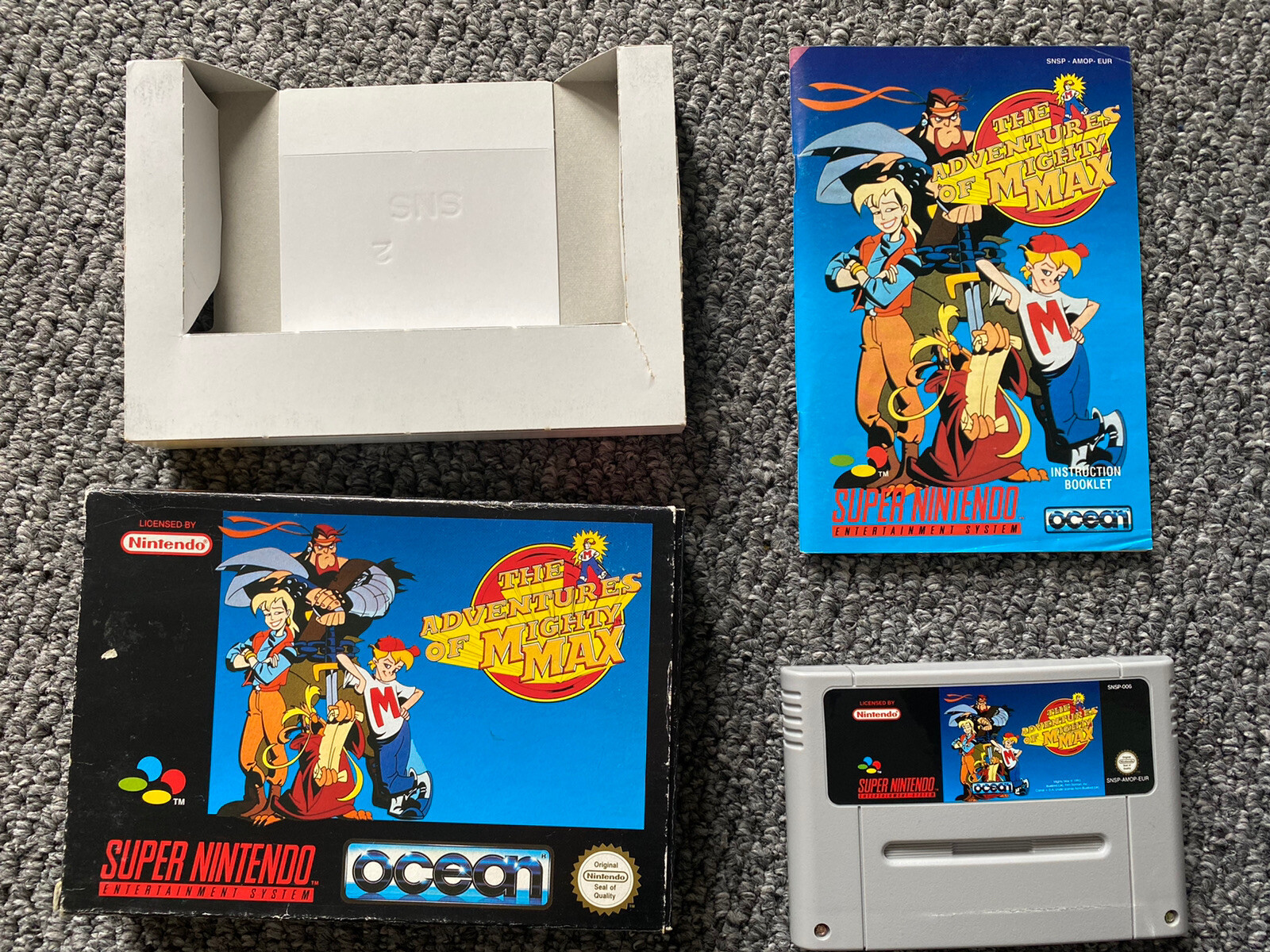 THE ADVENTURES OF MIGHTY MAX SNES. RARE PAL mighty Max For The Super ...