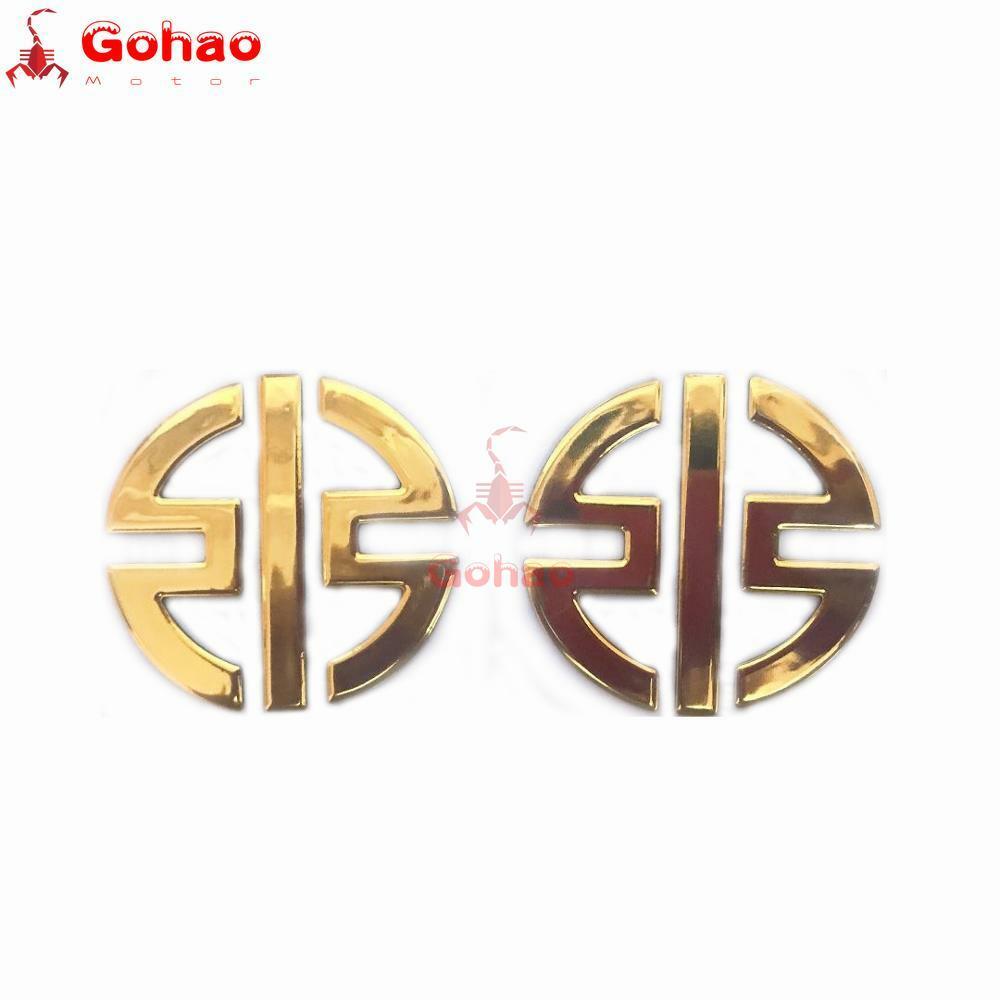 2pcs Gold Fairing Tank Emblem Badge Decal Sticker for Ninja Z ZX H2 H2R ...