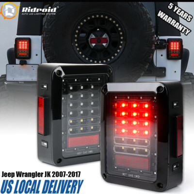 2× LED Tail Light Brake Reverse Turn Signal Rear Lamp for Jeep Wrangler ...