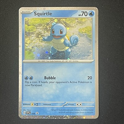 2023 Pokemon Svp EN-SV Black Star Promo 048 Squirtle 151 Poster ...
