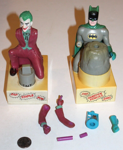 1977 Batman Executive Desk Set Joker Stapler & Pencil Sharpener Parts ...