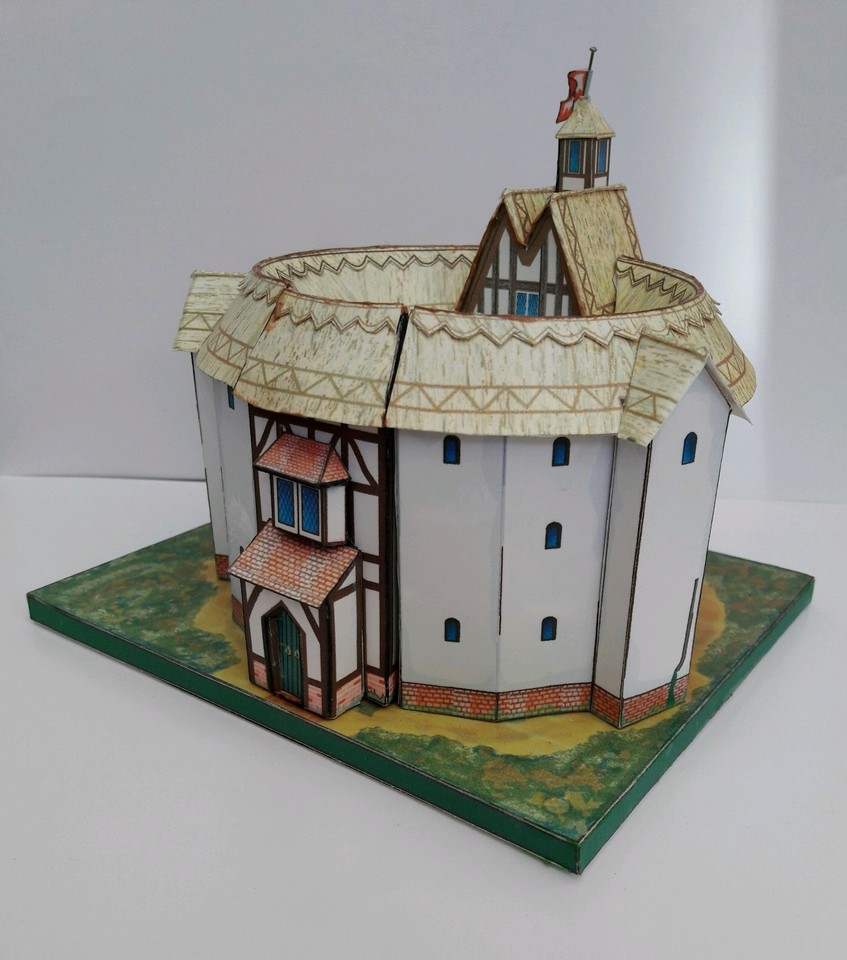 SHAKESPEARES SHAKESPEARE'S GLOBE THEATRE FULL COLOUR A5 CUT OUT CARD ...