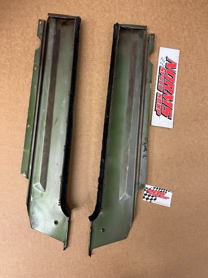 Mopar A Body Upper Door Panel Rear Pair 1967 - 1972 Dodge Dart Garnish ...