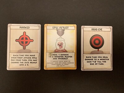 Binding of Isaac Four Souls Target Exclusive Cards Marked/Dead Eye/Epic ...