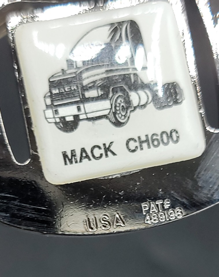 Vtg Mack Trucks Parts CH600 Silver Tone Loctite Bulldog Mascot Metal ...