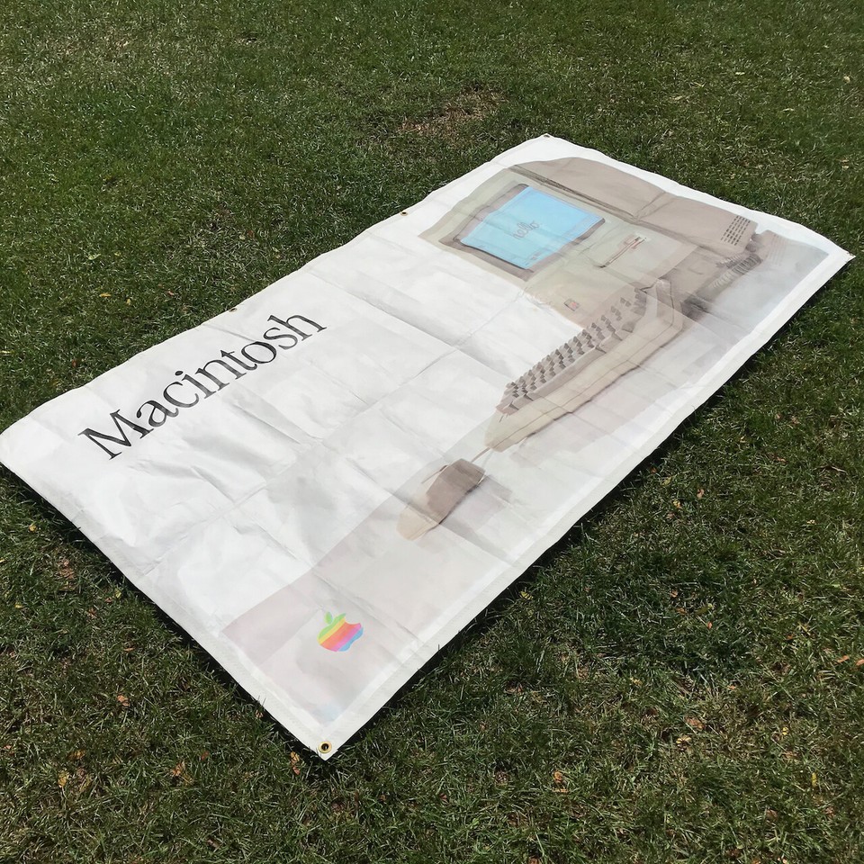 SELLER EXCLUSIVE_Macintosh 1984 Launch_ "HELLO" BANNER" Apple Computer ...