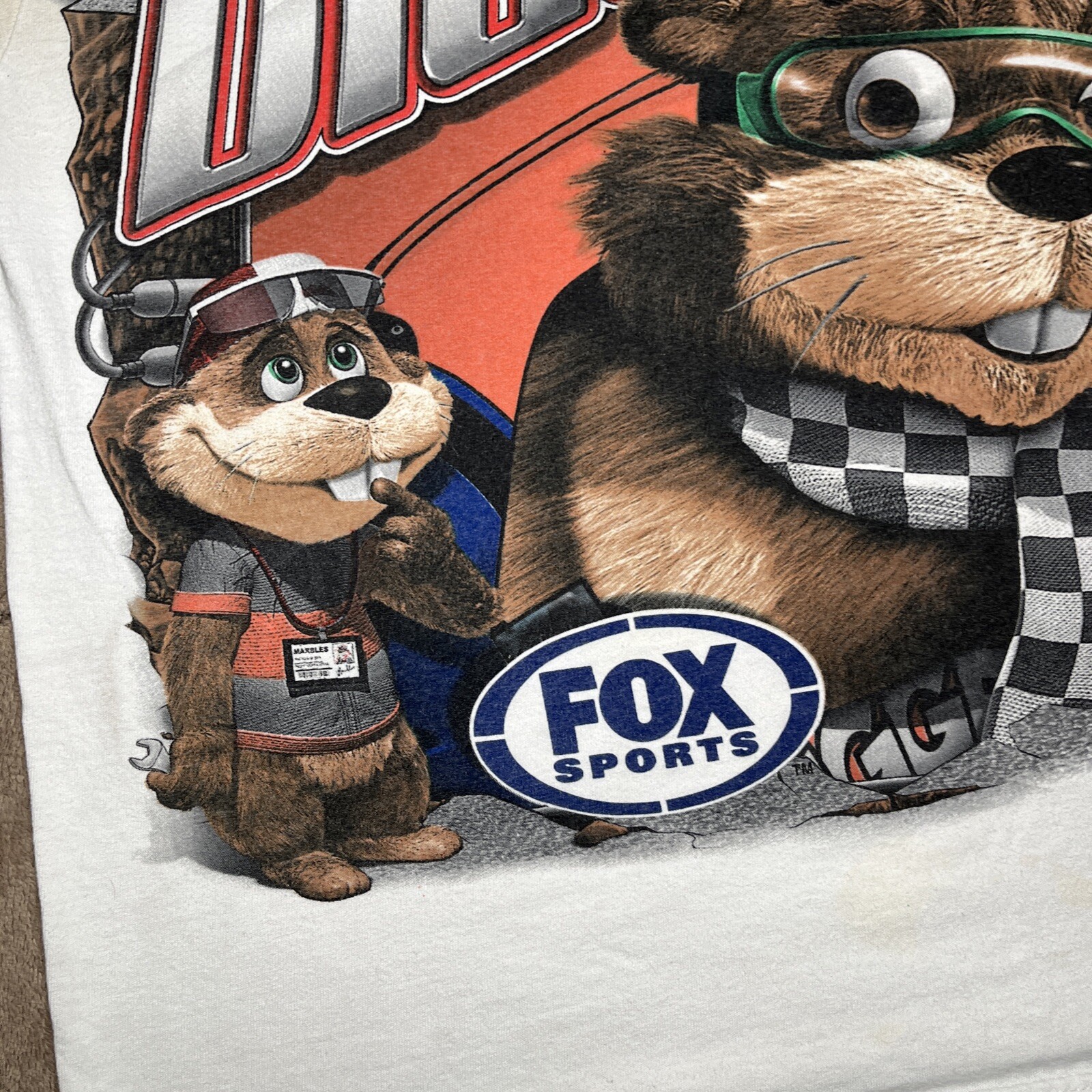 Vintage NASCAR Digger and Friends Men's Shirt All ove… - Gem