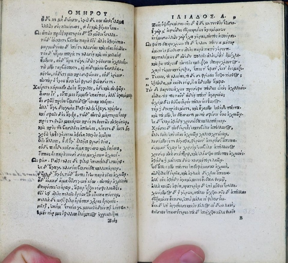 1534 Homer's Iliad in Latin ANCIENT GREECE Philosophy EPIC POEM Greek ...