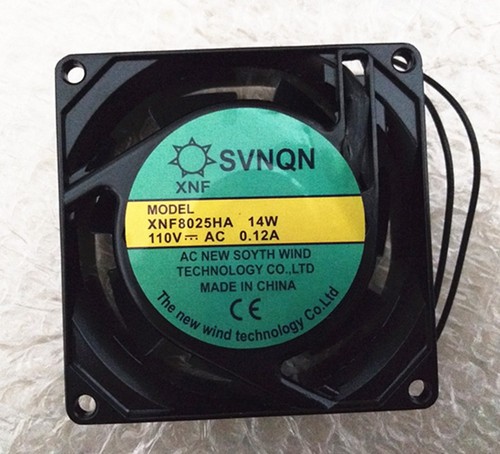 1PC SVNQN XNF8025HA 110V 14W 0.12A 8CM Small Incubator Cooling Fan Good ...