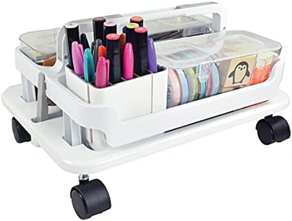 Stack 'N Go Caddy Wheel Base, Craft Organizer, Compatible with Desk ...
