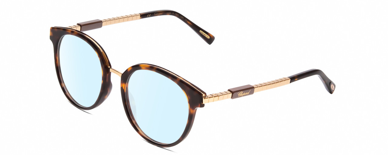 Chopard Ceramic VCH239 Unisex Blue Light Glasses Tortoise Havana/Rose ...