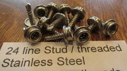 SNAP STUD DURABLE DOT STAINLESS ST. SELF DRILLING LEATHER / CANVAS ...