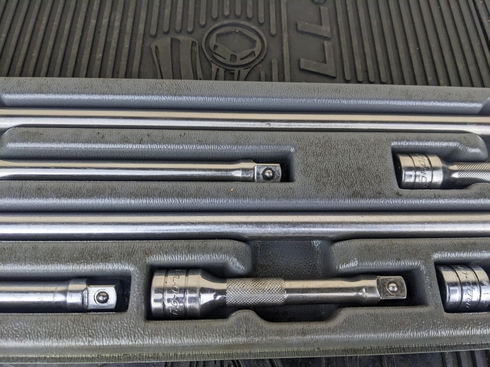 #bd857 Snap-On Tools 8 pc 3/8" Drive Knurled Extension Set 208AFX | eBay
