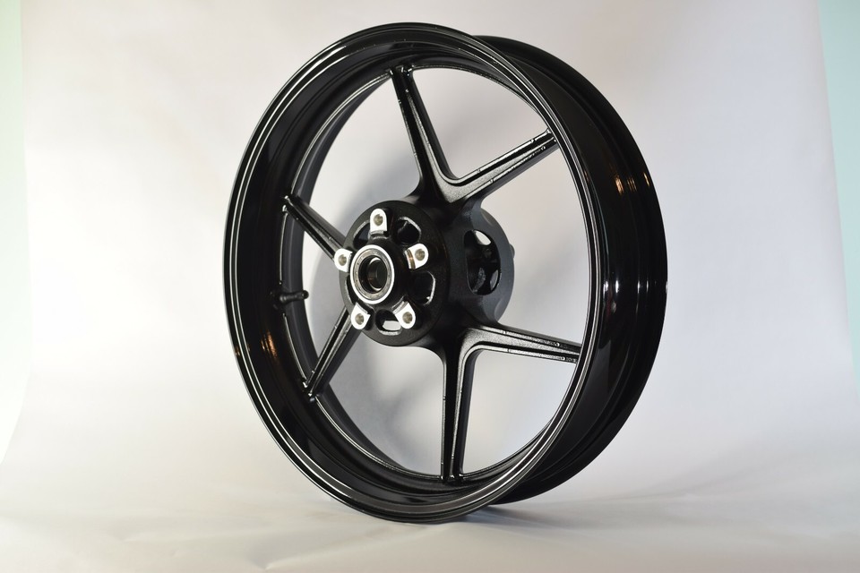 NEW GLOSS BLACK Front Wheel ZX6R 2005-2024 ZX10R 2006-2010 636 Rim ...