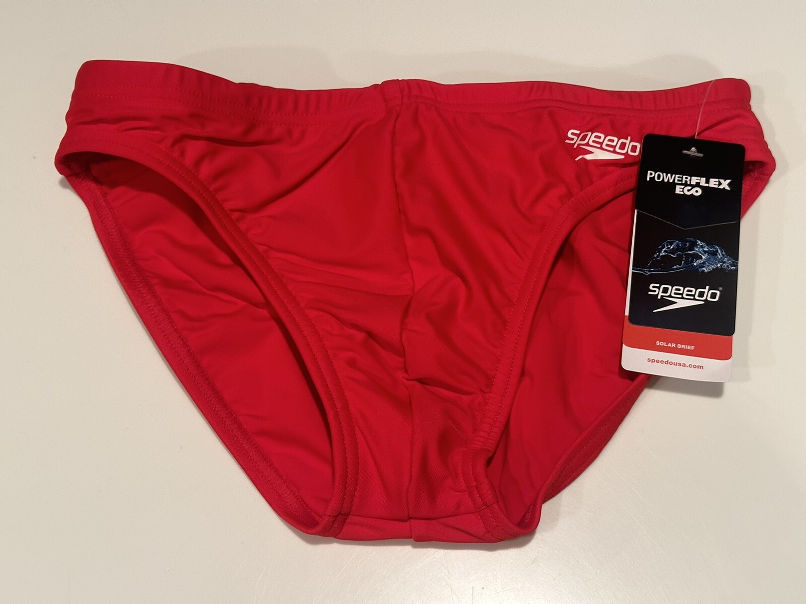 Speedo 7300165 Solar 1 Inch Swim Brief 34 Waist US Red for sale online ...