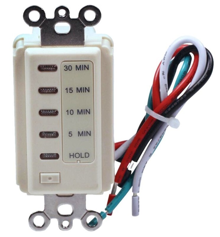 NEW AMERELLE TMDCD30 30 MINUTE IN-WALL COUNTDOWN TIMER KIT 15 AMP WHITE ...
