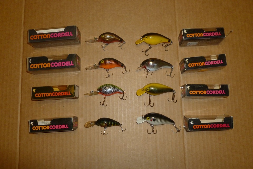 LOT OF CORDELL DEEP O DIVERS AND SQUARE BILL BIG O FISH LURES NEW IN ...