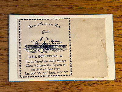 Ship, U. S. S. Hornet CVA - 12, King Neptune Rex Greets At Equator ...