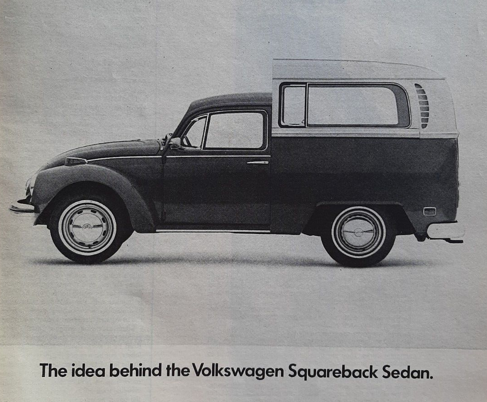 1971 VOLKSWAGEN BUG ORIGINAL VW BEETLE AD - THE IDEA BEHIND VW ...