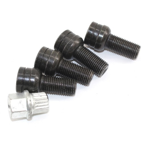 Sale Locking Wheel Nuts Bolts Set WIth Key Suitable Fit VW Bora AUDI A3 ...
