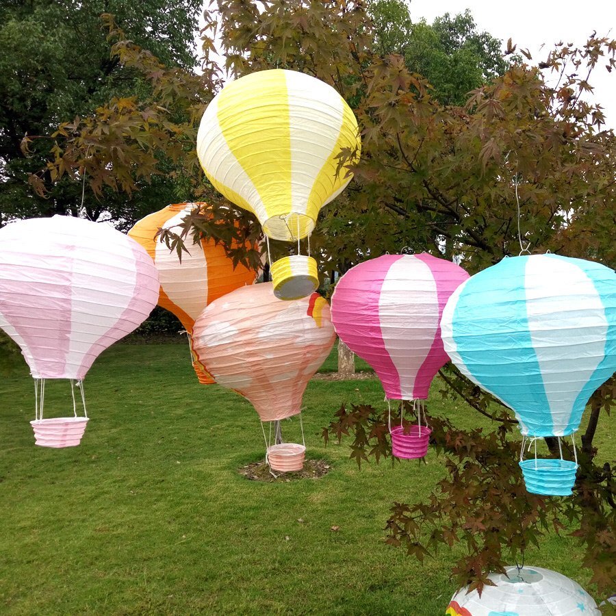 10pcs Folding Hot Air Balloon Paper Lantern Birthday Wedding Party ...