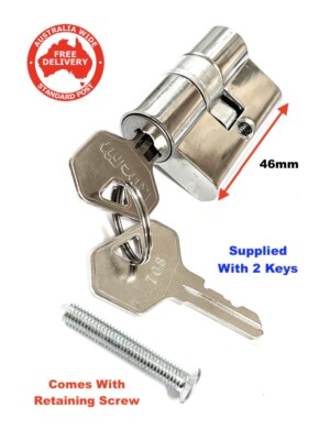 Screen Door Lock Cylinder Suits Whitco,Doric,Austral - With 2 Keys ...
