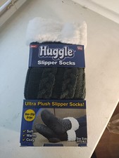 Ontel HHSOCK-MC12/6 Huggle Slipper Socks - Grey for sale online | eBay