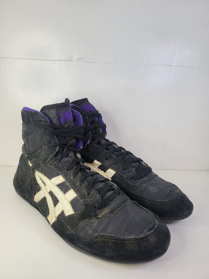Vintage Asics Reflex Tigers Wrestling Shoes Men's Sz 10 Black RARE Ex ...