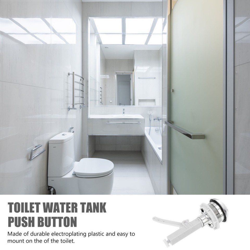 Easy Install Toilet Water Tank Button Rod Compatible with Cisterns | eBay