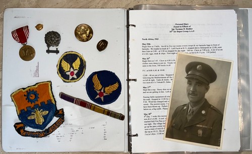 WWII US Army Air Force 34th Air Depot Group Italian Made Patch Diary NAMED GCM | eBay