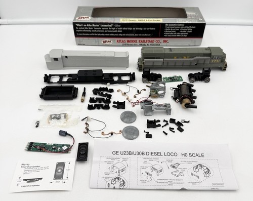 Atlas GE U23B/U30B Undecorated Diesel Locomotive HO Scale Kit & L&N ...