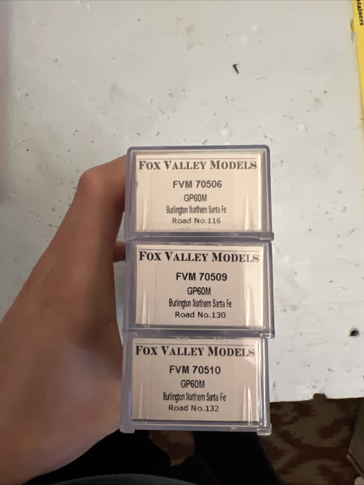 Fox Valley Models GP60Ms BNSF Locomotive Lot of 3 N Scale N Scale DCC ...